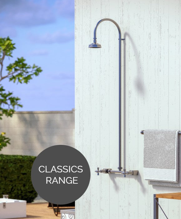 Rainware Outdoor Shower - Bribie 2003 - Hot & Cold Shower Wall Mounted ...