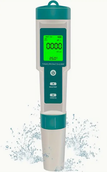 Digital Pool Test Kit Meter 6 in 1 - SALT ORP pH TDS – Pool Shop Australia