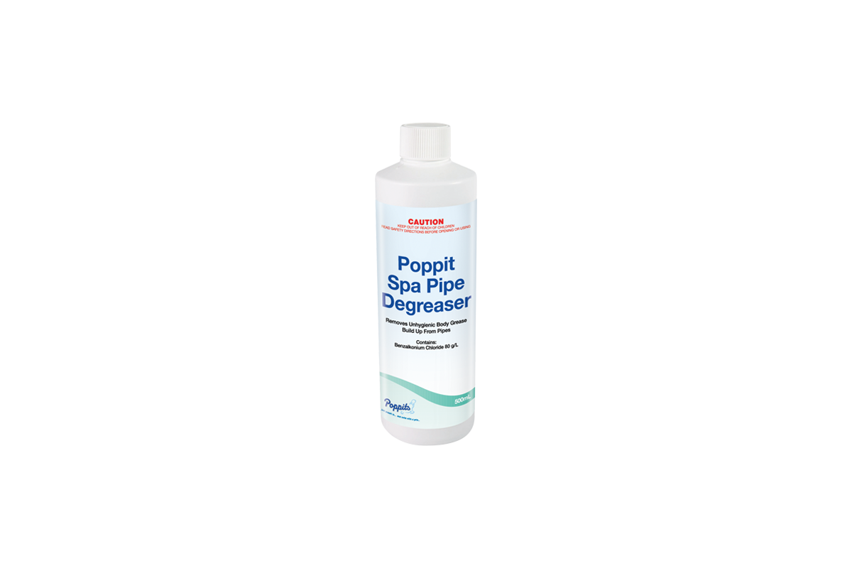 Pool Shop | Poppits Spa Pipe Degreaser 500mL – Pool Shop Australia